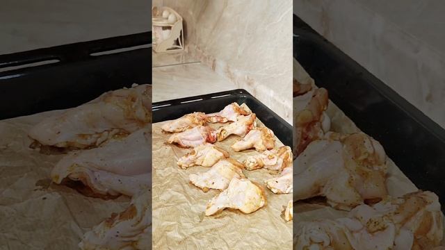 Мариновать не нужно! Куриные крылышки 🤤 #shorts