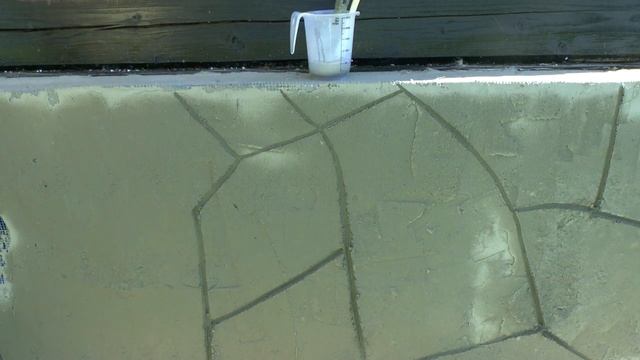 штукатурка цоколя по сетке. Камень из плиточного клея.