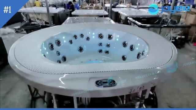 Переливной СПА бассейн Joyee Melbourne круглый 240х105 см