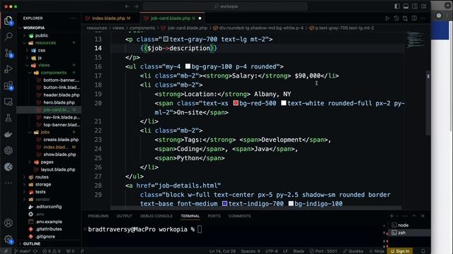 002. Jobs Page & Job Card Component
