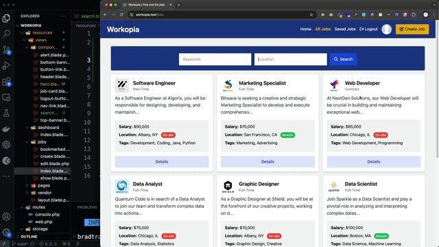 002. Search Component & Route