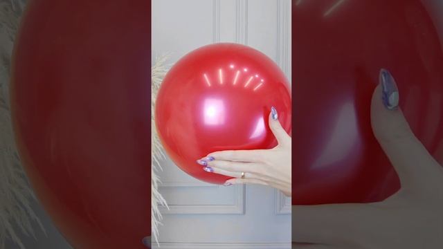 Шар хром  красный  #shorts