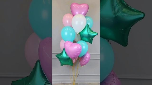 Фонтан на грузике из нежного сочетания шаров   #shorts