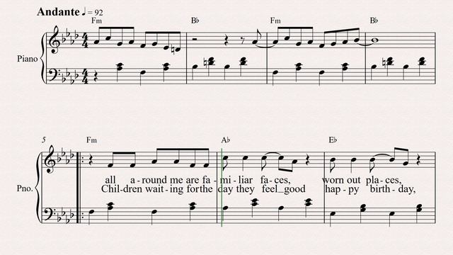 R.Orzabal "Mad World" (piano) / Р.Орзабал "Безумный мир"