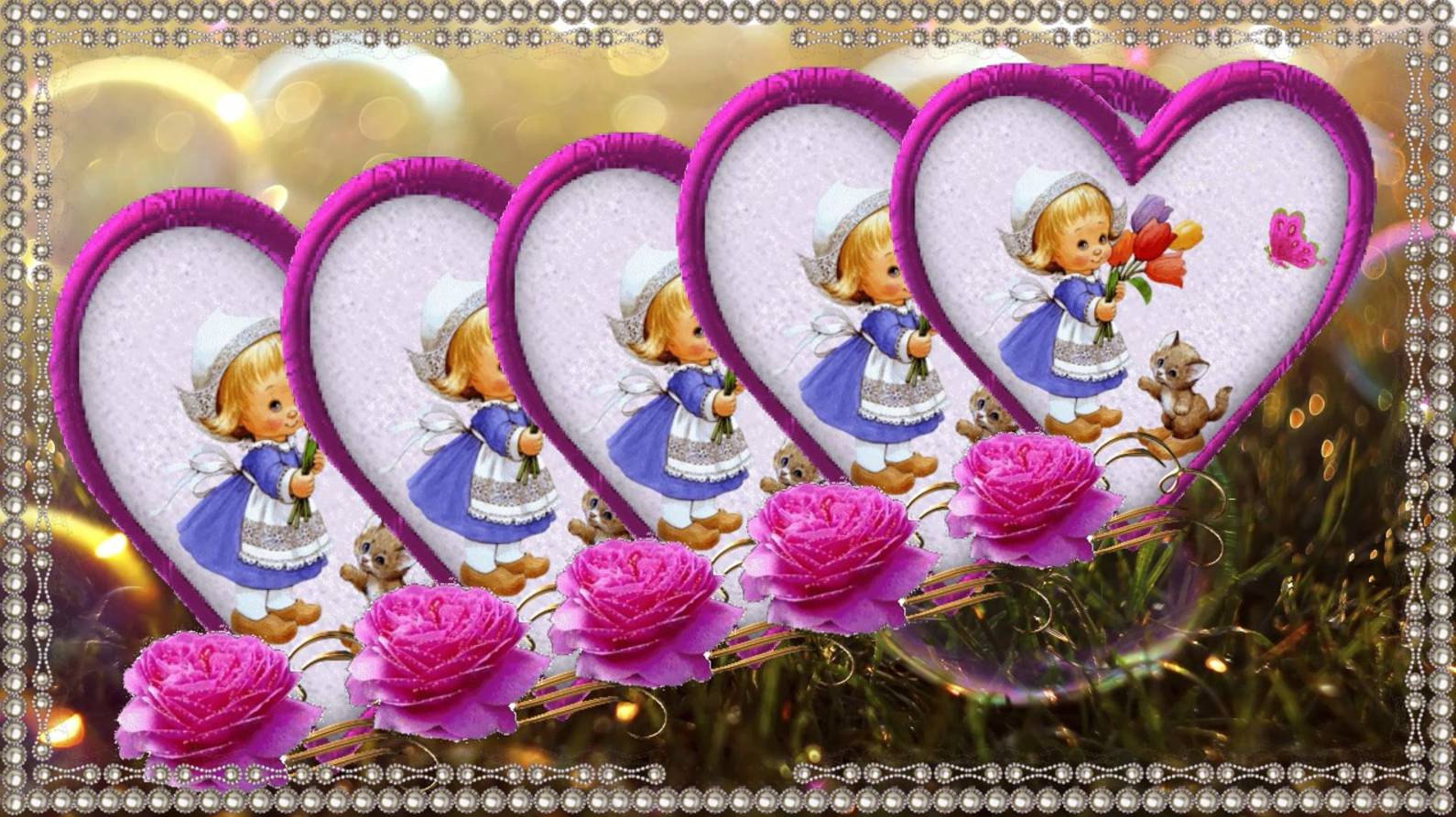 Вращение сердечек. BluffTitler