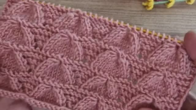 УЗОР СПИЦАМИ - Вяжется просто! Вязание спицами для начинающих