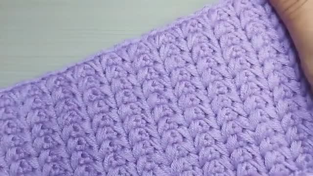 Вертикальный узор крючком - Вязание крючком для начинающих