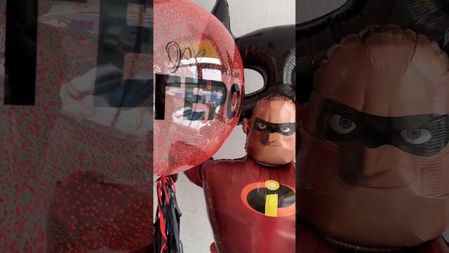 Набор гелиевых шаров для героя   #shorts