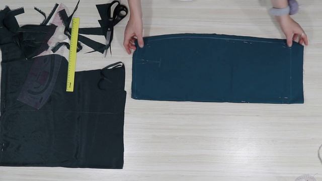 Технология пошива зеленого платья. Тема 2. Крой подкладки платья. #Метод Любакс.