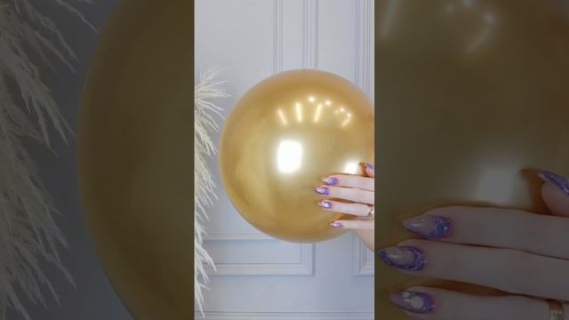 Шар хром золото  #shorts