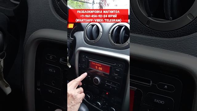 Разблокировка магнитолы Renault Duster по VIN номеру без снятия, подбор кода радио Рено