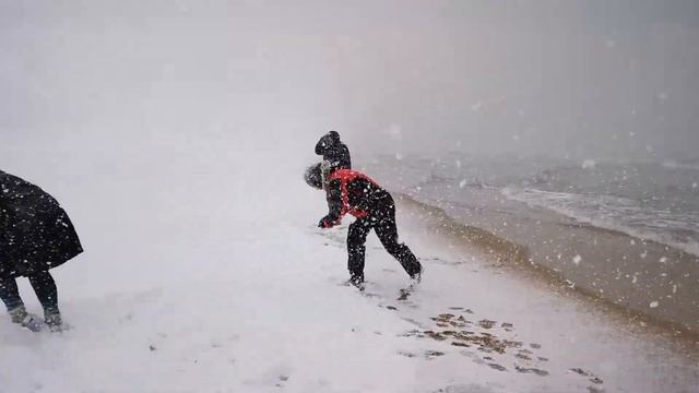 Метель в Анапе  08 02 2020