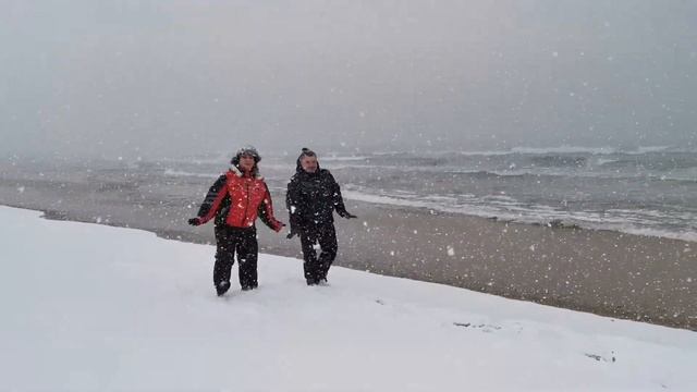 Снег в Анапе 08 02 2020