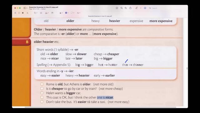 87. Comparison of adjectives
