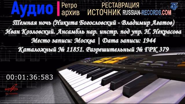 Иван Козловский. Темная ночь