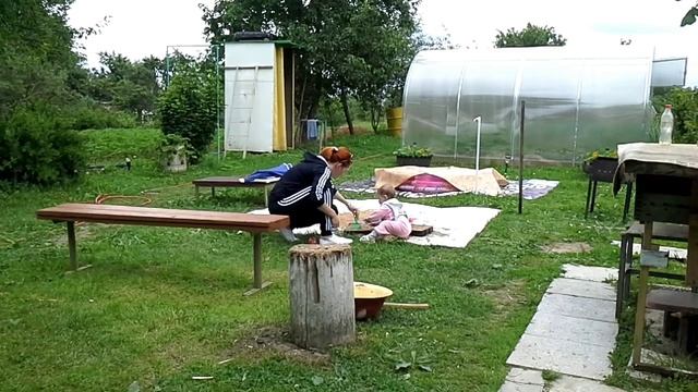 Ксюша с тётей Аней - 20.06.2015