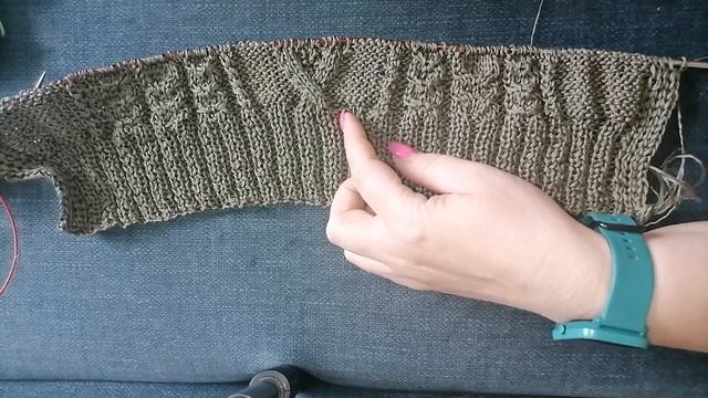 Вязальная пятидневка. День третий. Колбаски готовы/кончики не пугают/как на море закат/лапша ролтон