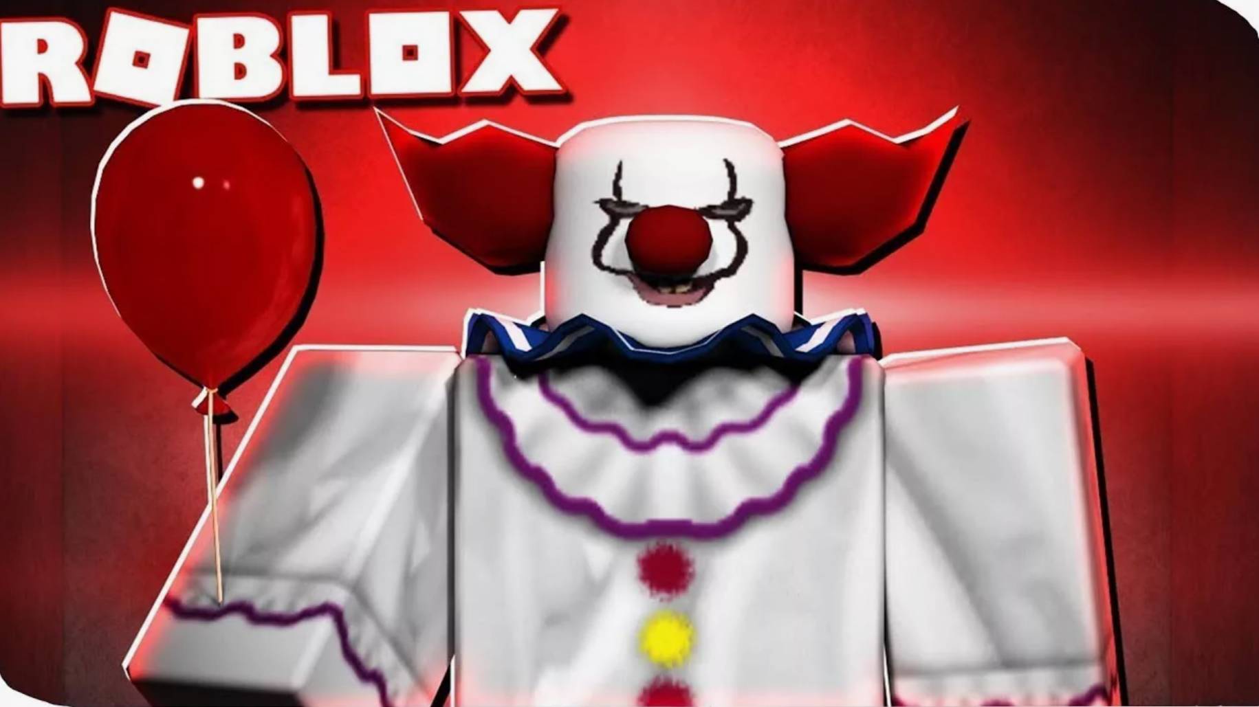 Убегаем от бешеного клоуна в roblox