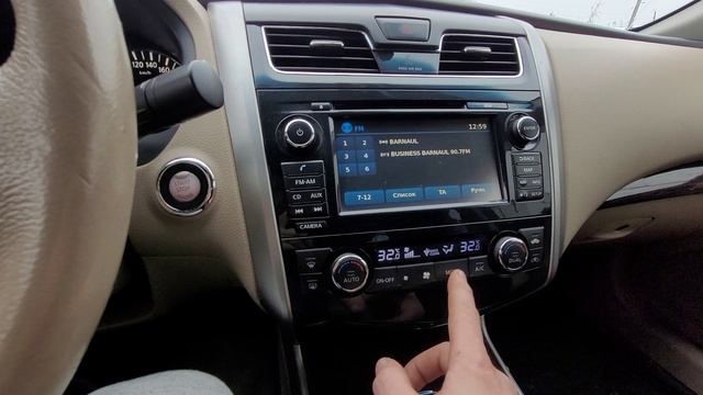 Отключение кондиционера при обдуве лобового стекла и ног Nissan Teana L33