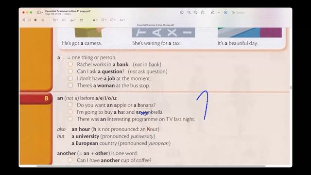 65. Indefinite article 'a'