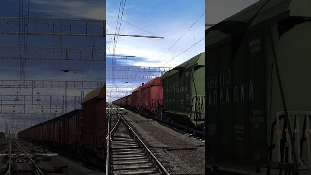 Trainz 22, «ВЛ80С-1920 проходит станцию Замчалово»