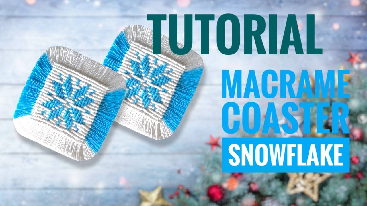 Салфетка макраме снежинка. Техника Кавандоли