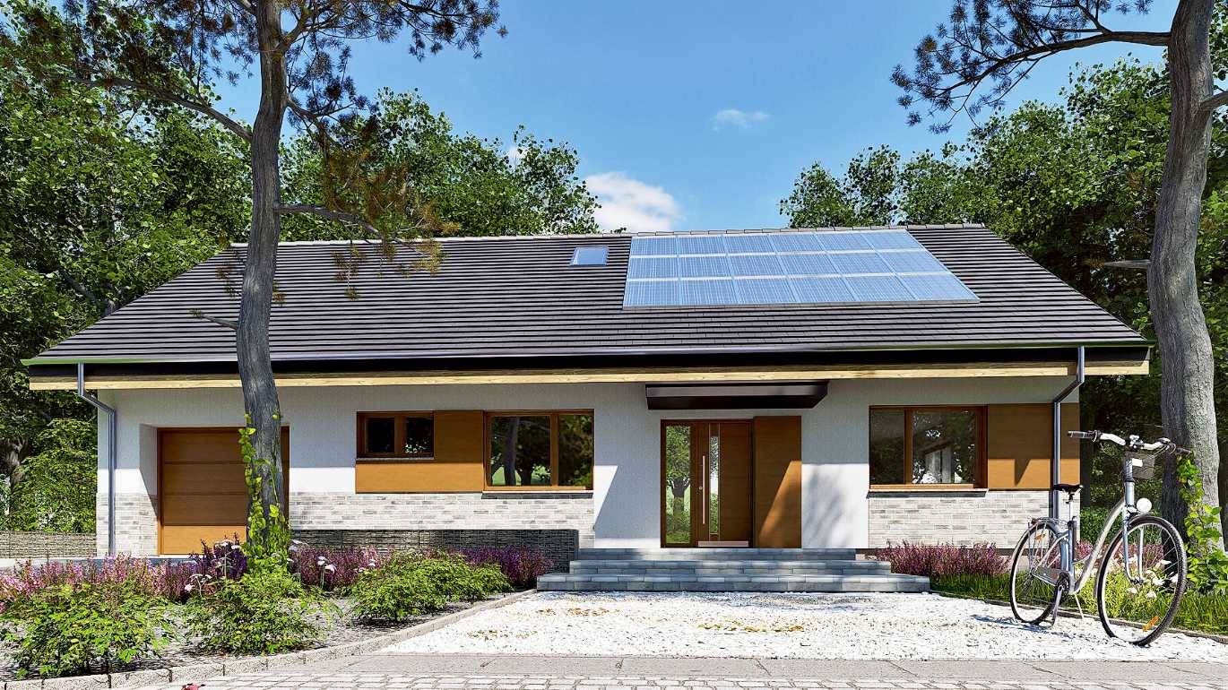 Проект современного двухэтажного дома Гелиос 102м2