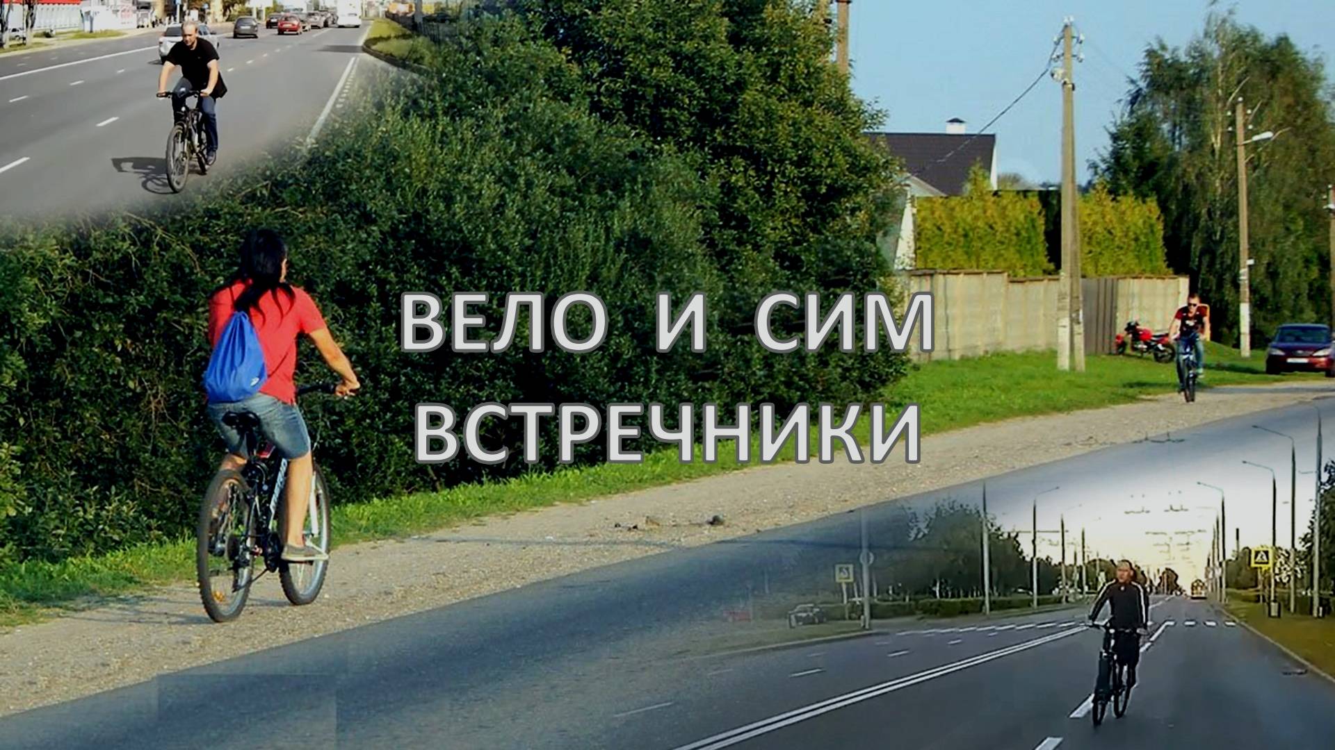 Вело и СИМ по встречке на дорогах