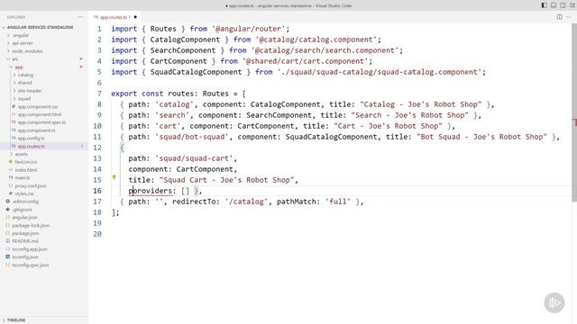 607. Standalone Projects- Route-level Injectors and Providers