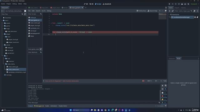 2 - Connections 7 -Local Game Scene Manager