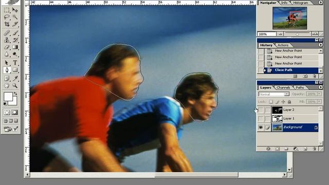 Контурные преобразования на Фотошоп