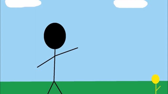 Стикмен гуляет днём