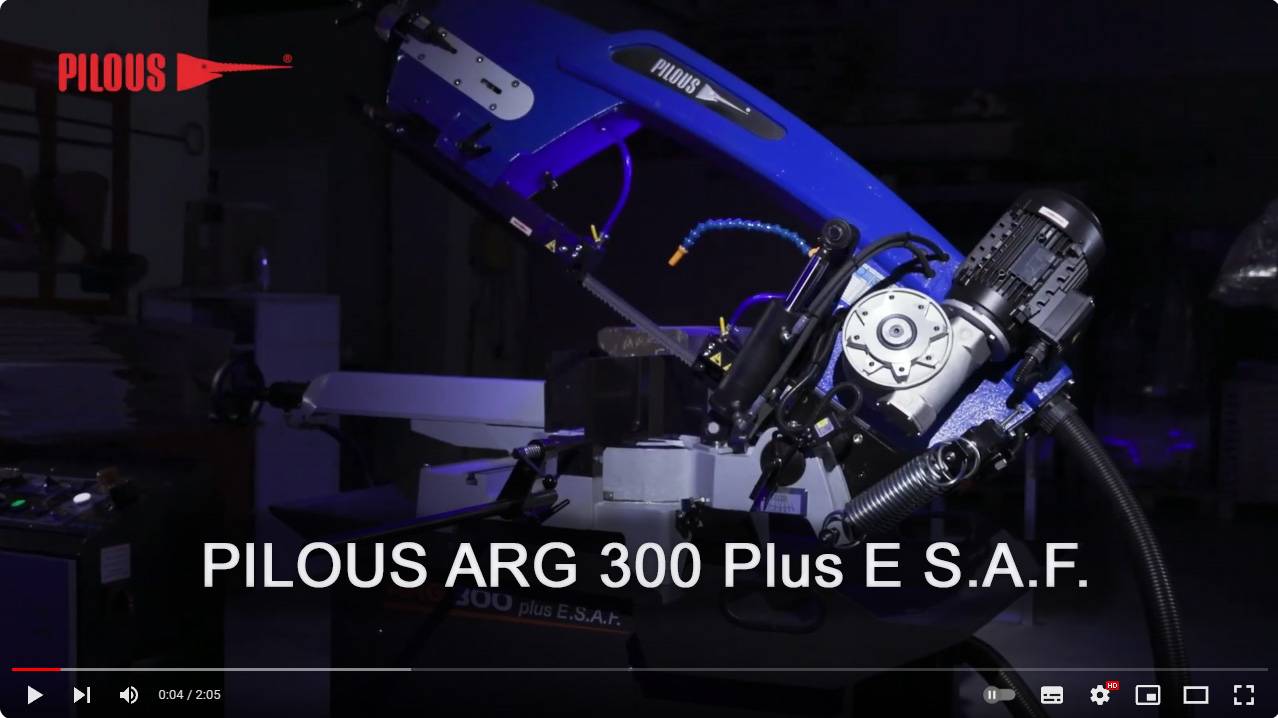 PILOUS ARG 300 Plus E S. A. F.  RUS - универсальный полуавтоматический ленточнопильный станок