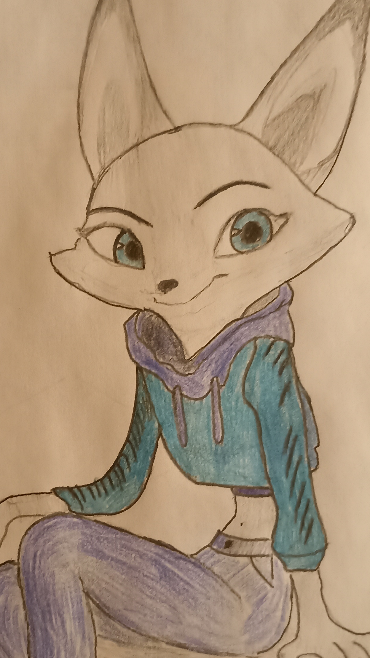 рисунок лисы