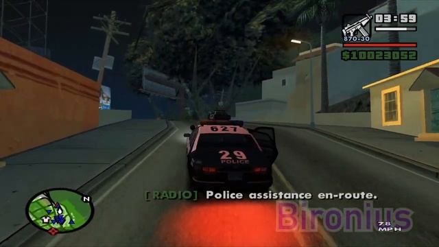 The Biggest Police Chase in GTA San Andreas! - 100 Cops vs 1 Car