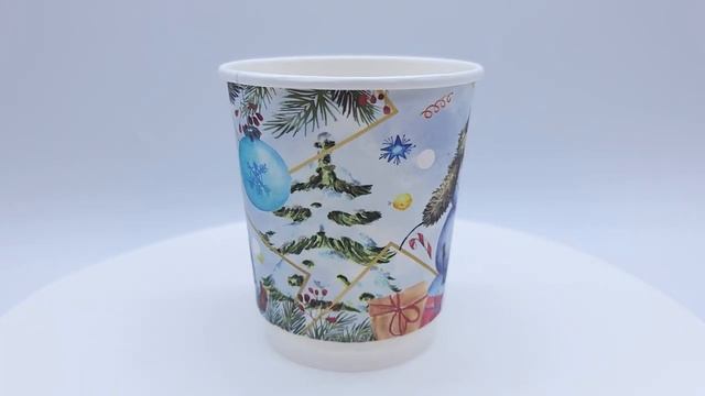 Стакан двухслойный 250мл «Новый год»