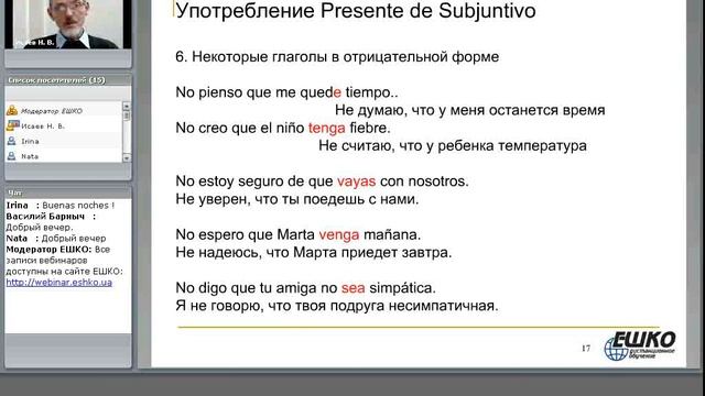 Испанский язык. Сослагательное наклонение (Modo Subjuntivo). Часть I