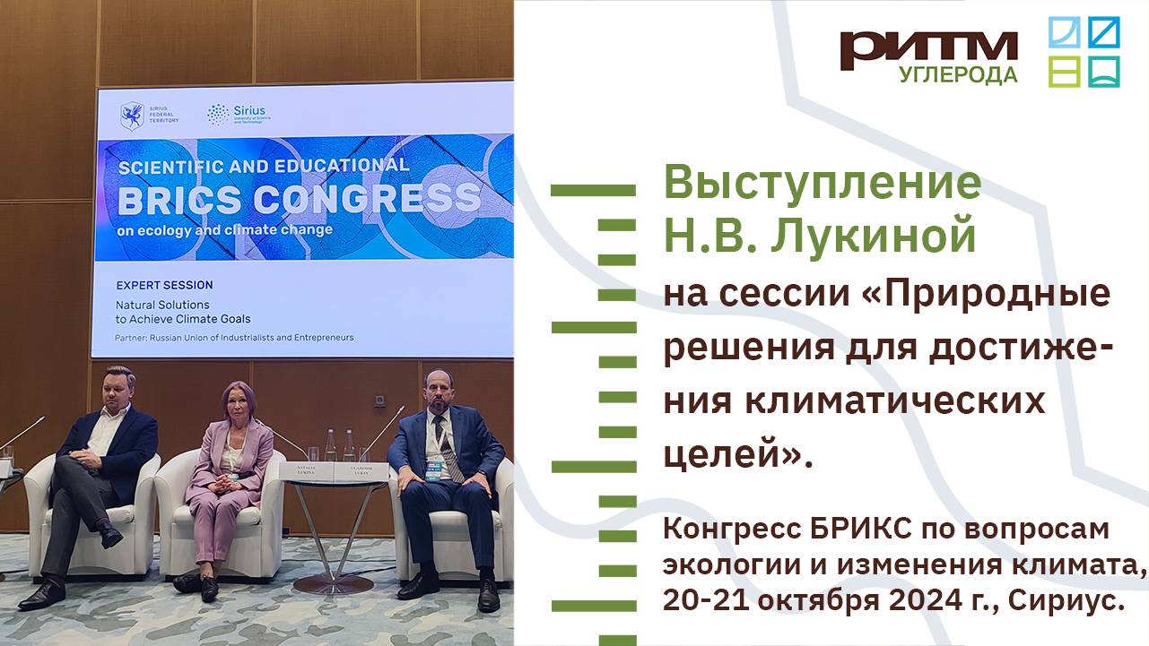 Наталья Лукина на конгрессе БРИКС по вопросам экологии и изменения климата