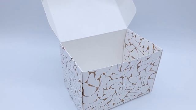 Бумажная коробка для куска торта 156x100x100 самосборная