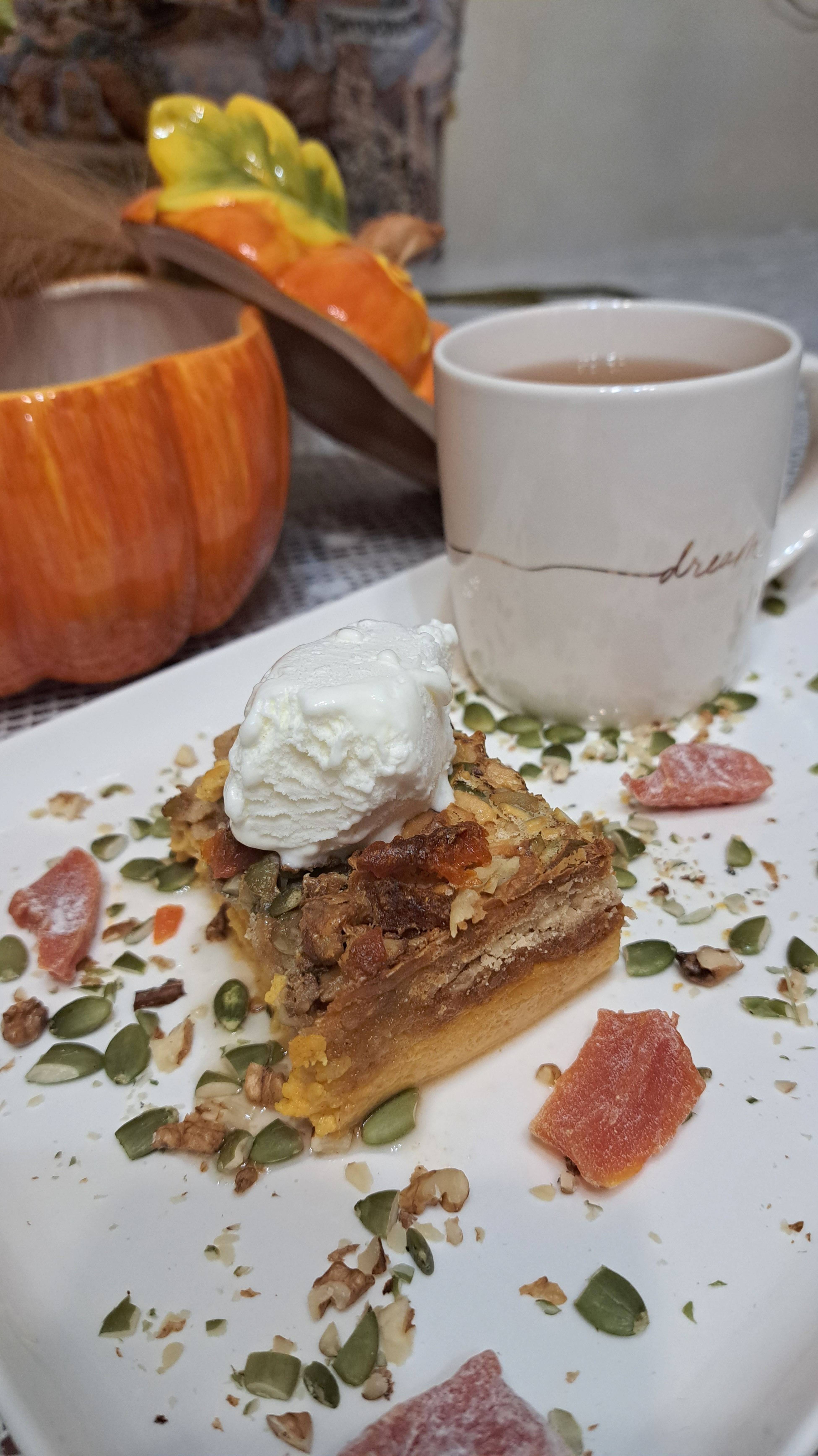 Тыквенная насыпная запеканка