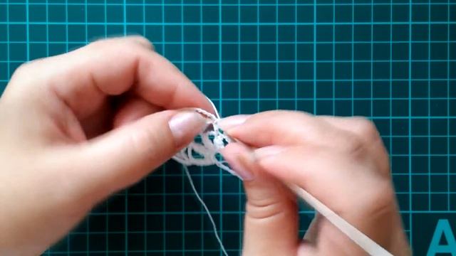 Вязаное ленточное кружево / Как связать ленточное кружево крючком / часть 5
