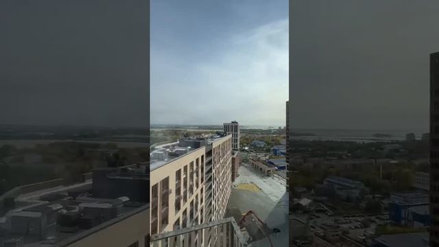 Шикарные виды на город из окон квартиры в ЖК Крыловка Парк, г. Казань