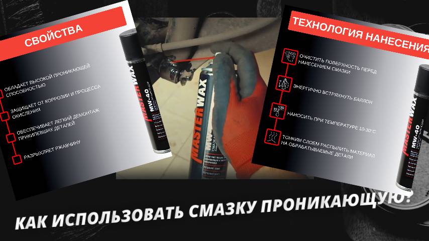 MW-40 поможет снять амортизаторы.