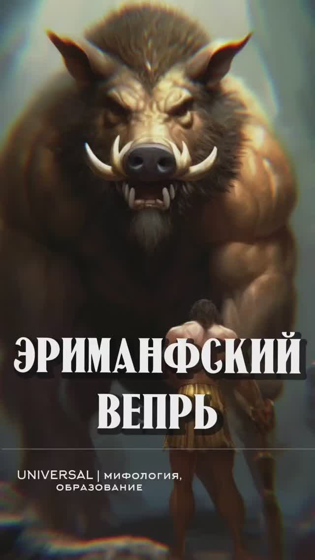 ЭРИМАНФСКИЙ ВЕПРЬ #мифы #мистика #мифология #геракл #легенды #подвигигеракла #подвиги #вепрь #греция