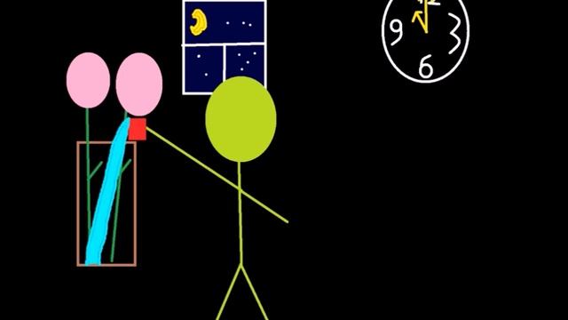 Грин поливает цветы