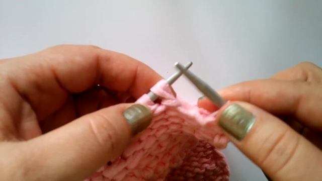 Как вязать лицевую петлю / Вязание лицевой петли