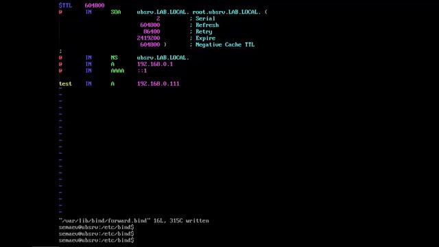 DNS+DHCP. Часть третья - настройка сервера bind