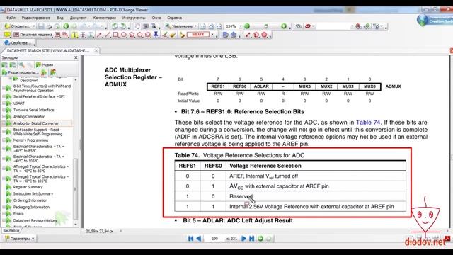 21. Аналогово-цифрофой преобразователь АЦП _ Программирование МК AVR