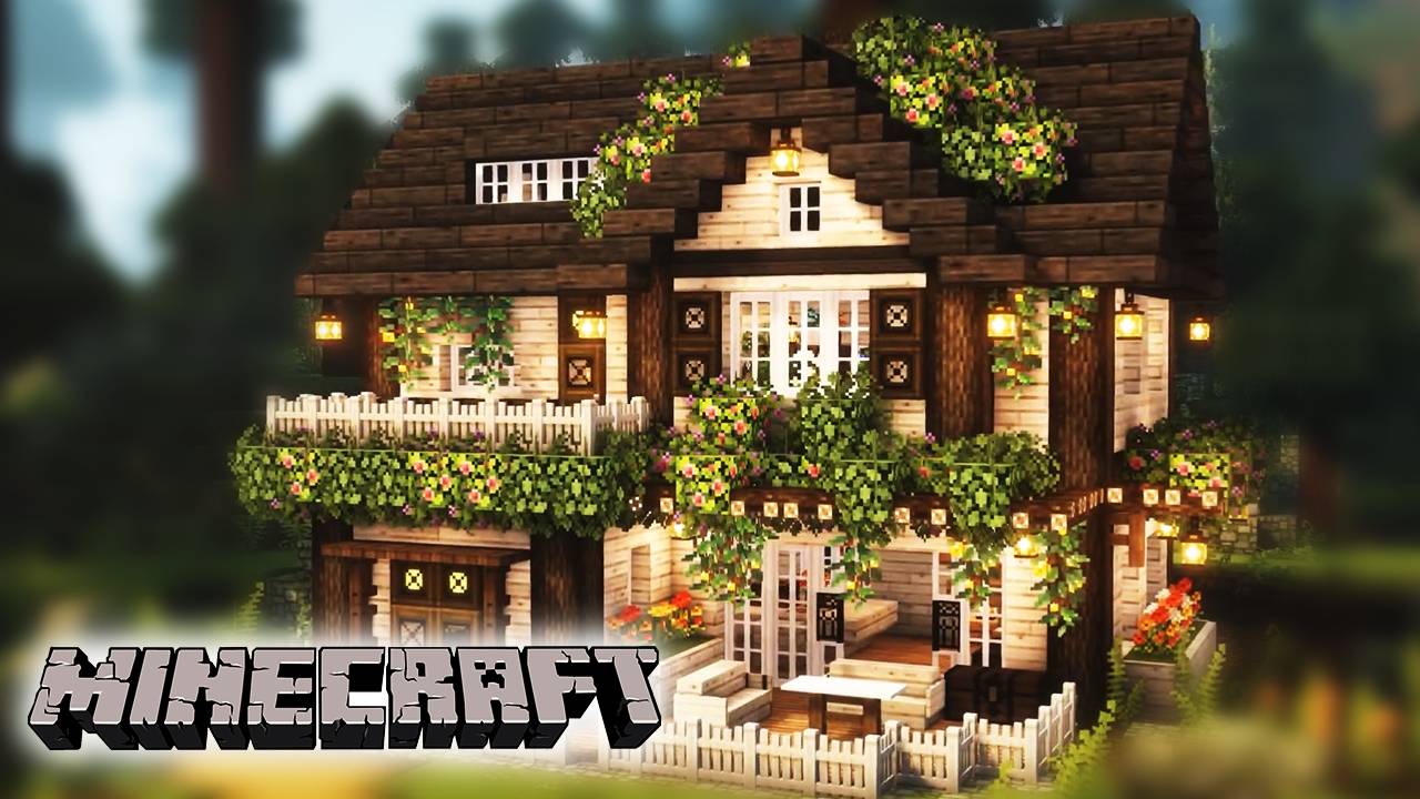 Как Построить Красивый Дом в Minecraft. Крутые постройки в майнкрафт. #майнкрафт #minecraft #майн