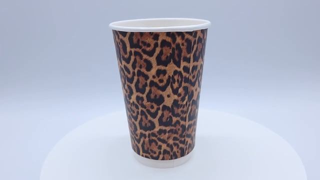 Стакан двухслойный 450мл «Леопард»